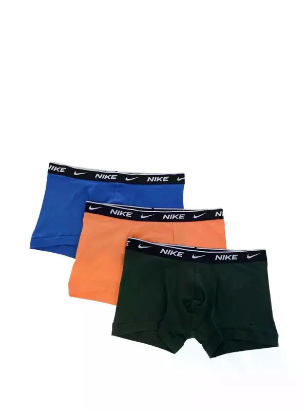 Nike Everyday Cotton Stretch Logo-waistband Boxers - Blue