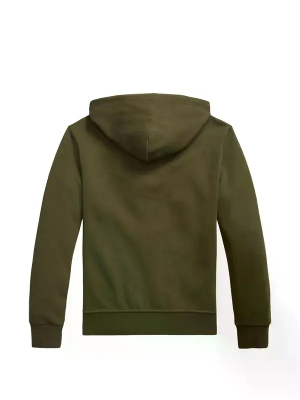 Polo Ralph Lauren Logo-embroidered Zip-up Hoodie - Green