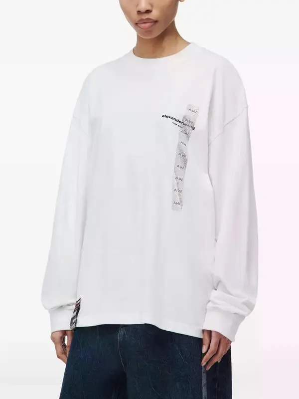Alexander Wang Graphic Long Sleeve T-shirt