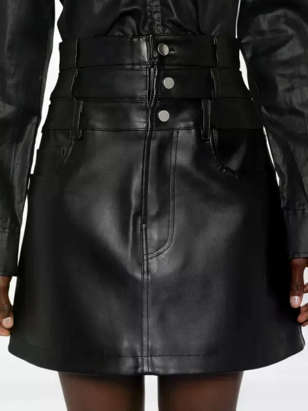 Viktor & Rolf Triple-layer Leather Mini Skirt