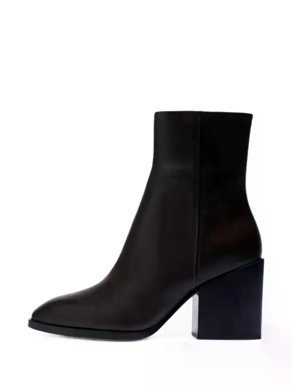 AeydĒ Leandra Block-heel Ankle Boots - Brown