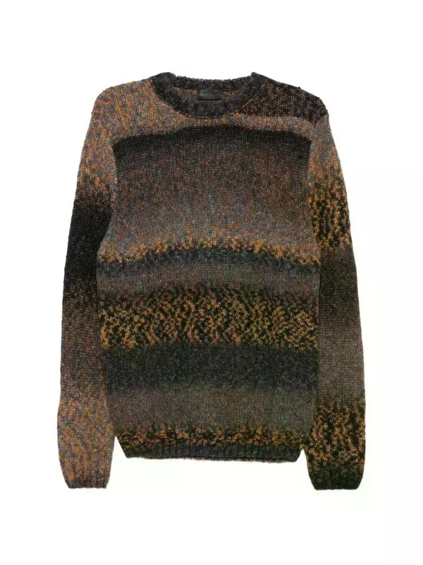 DONDUP Gradient-effect Jacquard-knit Sweater