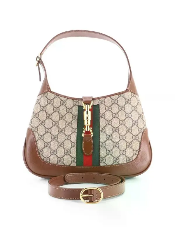 Gucci Jackie 1961 Gg Coated Canvas Small Hobo Bag