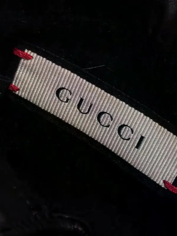 Gucci Leather Snake-embossed Gloves