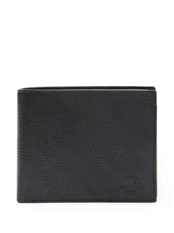 LANCEL Leon Grained Leather Wallet - Black