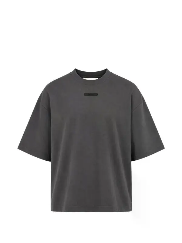 Fear Of God Logo-patch T-shirt - Grey