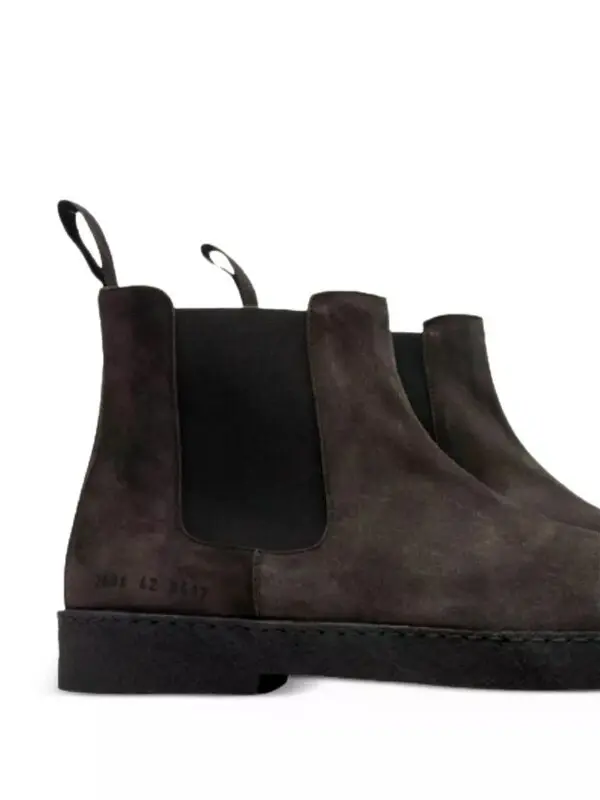 COMMON PROJECTS Suede Chelsea Boots - Brown
