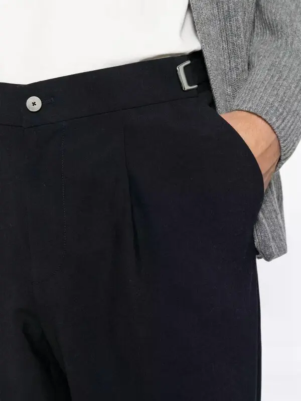 CELLAR DOOR Leo T Pleated Straight-leg Trousers