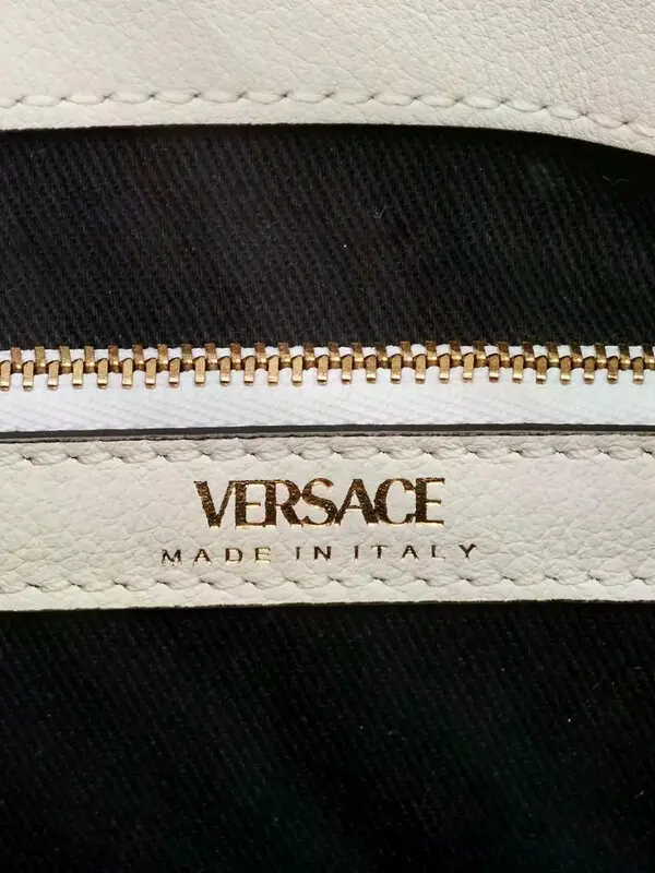 Versace La Medusa Chain Tote Bag - White
