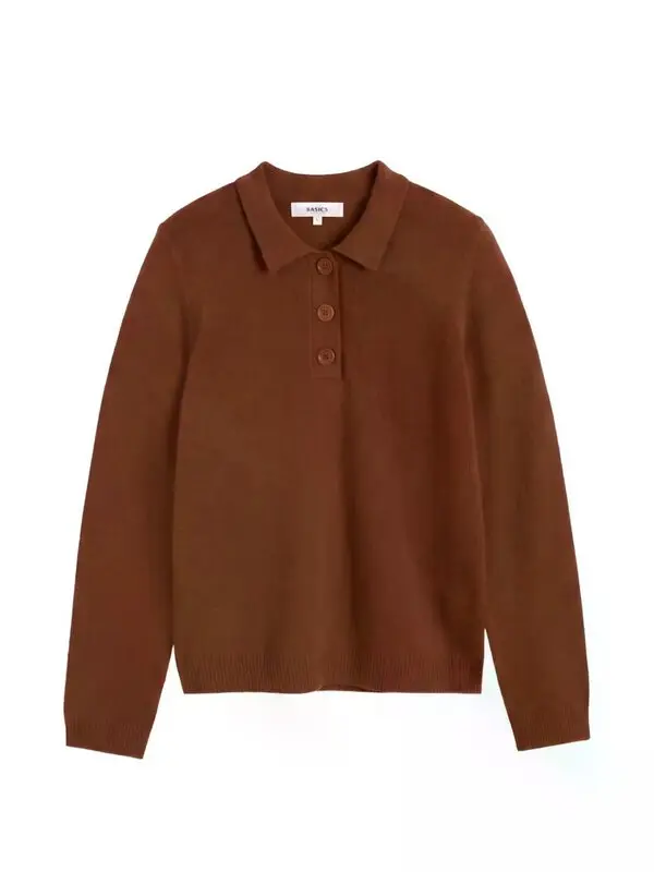 Chinti & Parker Polo-collar Sweater - Brown