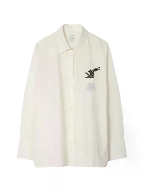 Paul Smith Shirt With Rabbit Embroidery - White