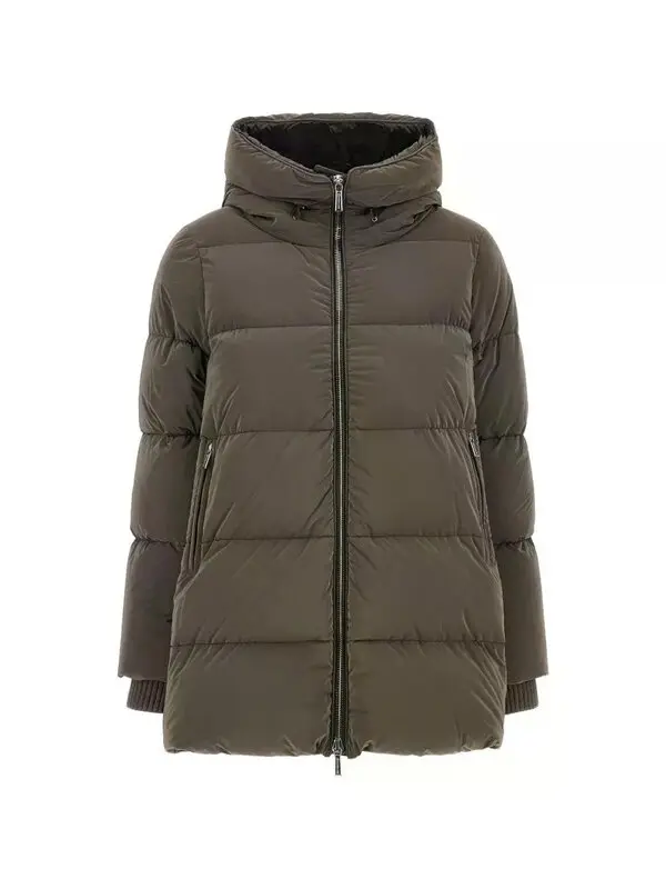 MOORER Carinzia Quilted Single-breasted Coat - Brown