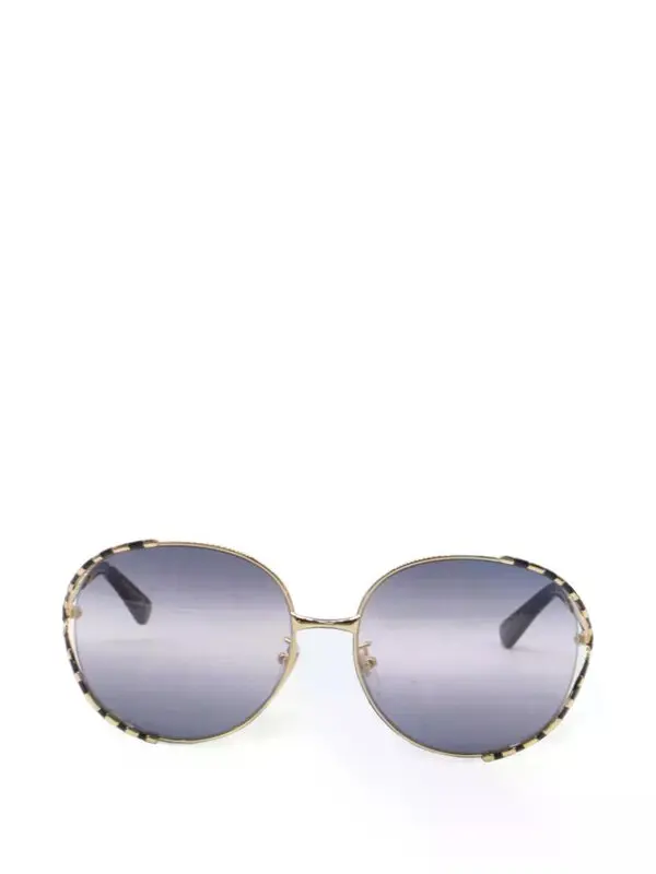 Gucci Bamboo Round Sunglasses - Gold