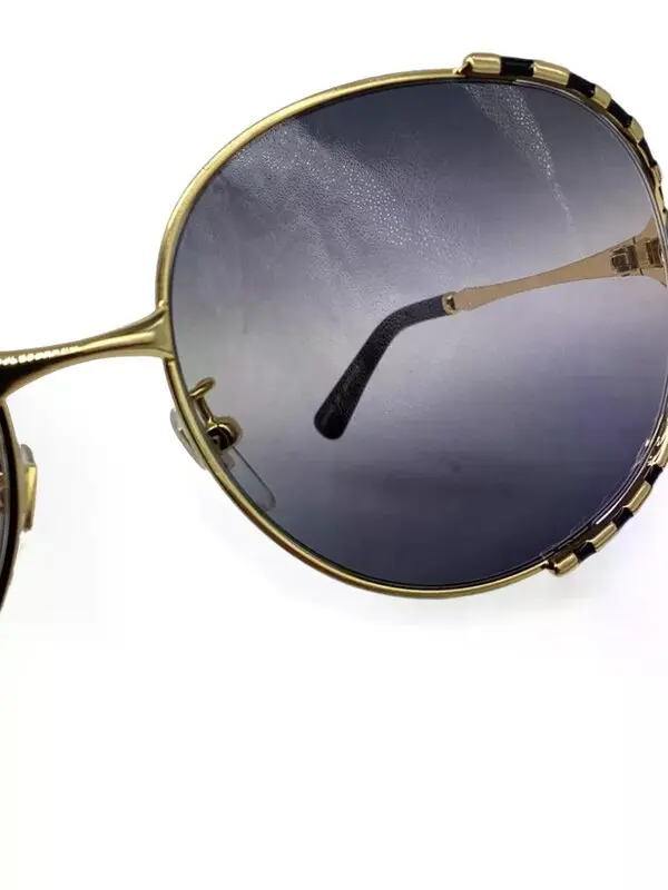 Gucci Bamboo Round Sunglasses - Gold