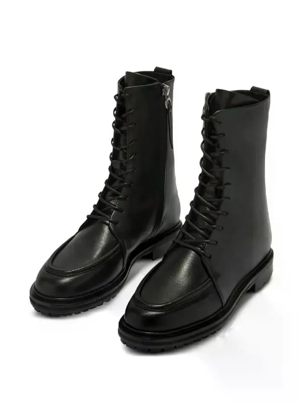 AeydĒ Tate Lace-up Apron-toe Boots