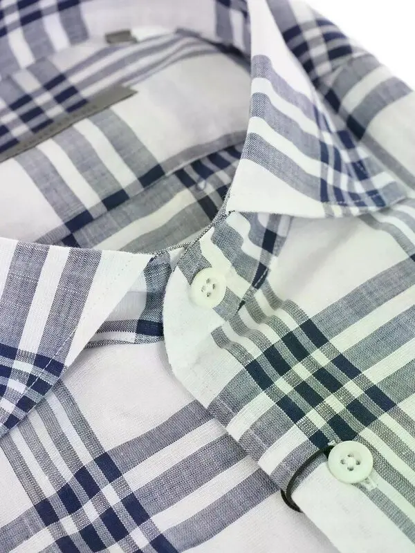 Corneliani Check-pattern Short-sleeved Shirt