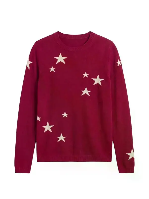 Chinti & Parker Star-intarsia Sweater - Pink