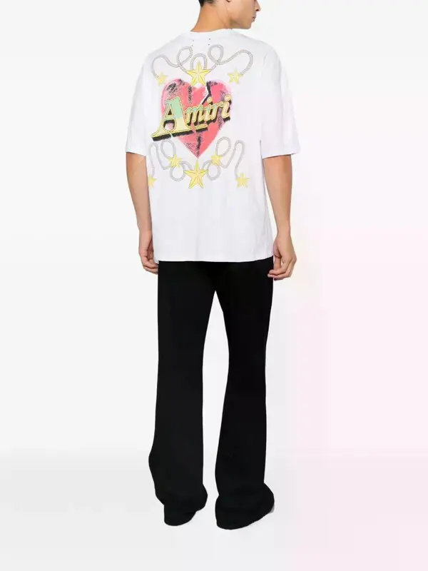 Amiri Logo Embroidered Raglan Sleeve Sweater