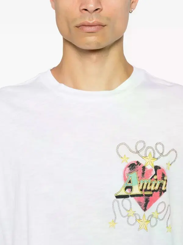 Amiri Logo Embroidered Raglan Sleeve Sweater