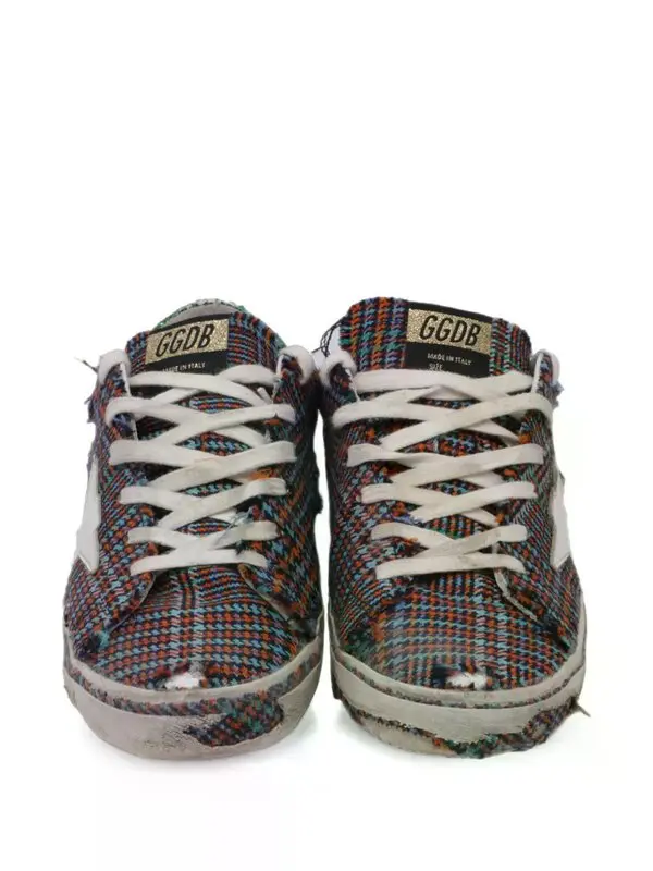 GOLDEN GOOSE Superstar Checkered Lace-up Sneakers