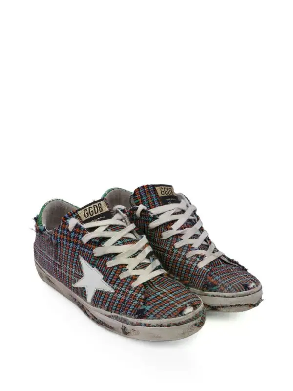GOLDEN GOOSE Superstar Checkered Lace-up Sneakers