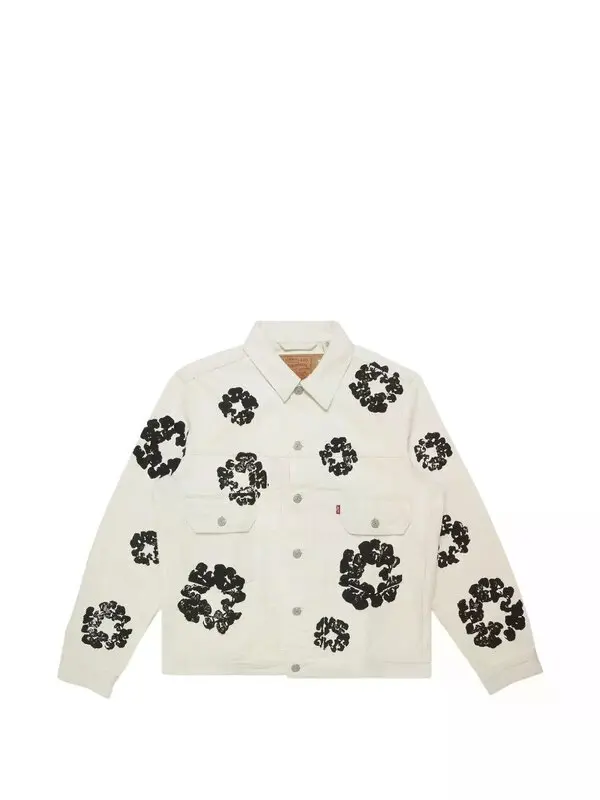DENIM TEARS X Levi's Wreath-print Denim Jacket