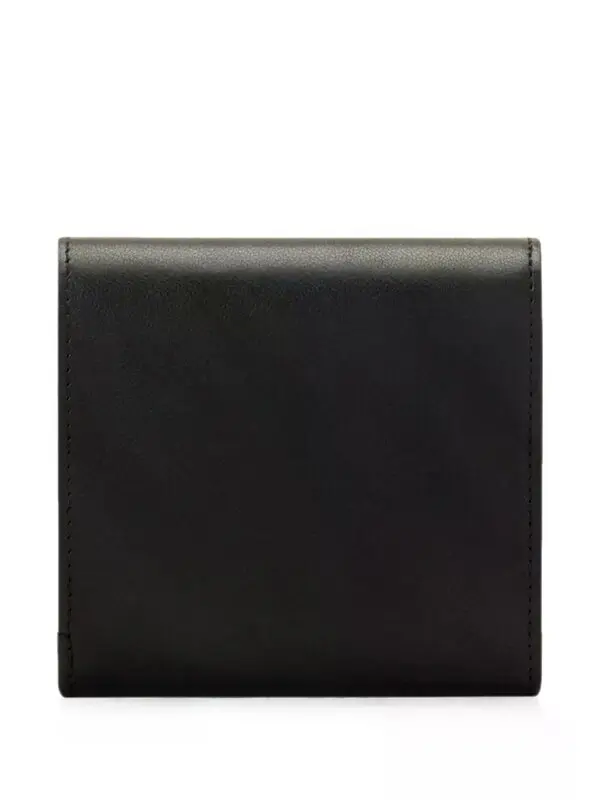 AMI Paris Paris Paris Cowhide Leather Compact Wallet