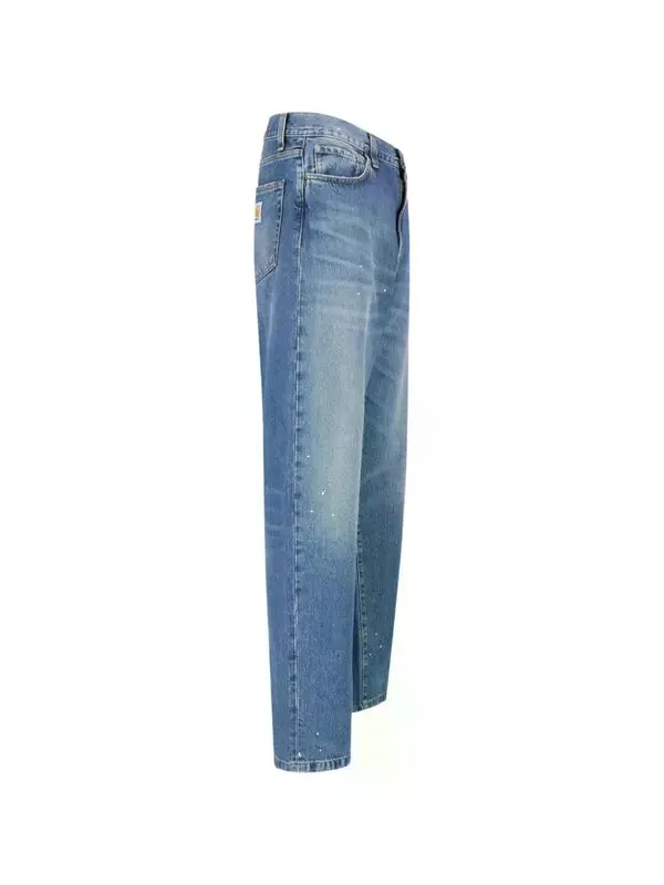 Carhartt Work In Progress Single Knee Paint-splatter Faded-effect Jeans