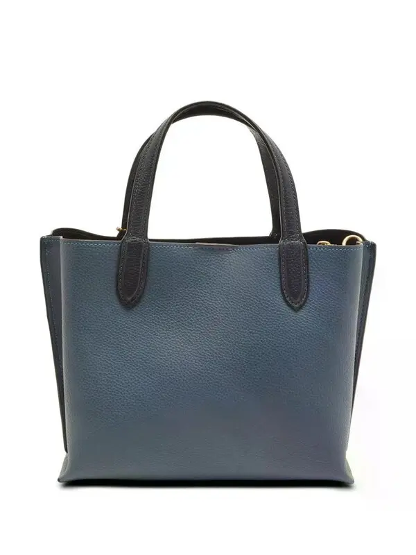COACH VINTAGE 24 Willow Leather Tote Bag - Blue