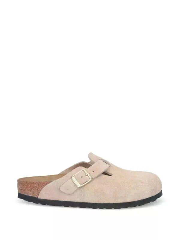 BIRKENSTOCK Suede Mules - Neutrals
