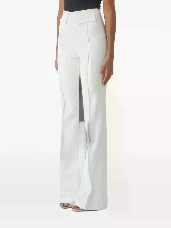 Elisabetta Franchi Ruffle-trim Flared Trousers