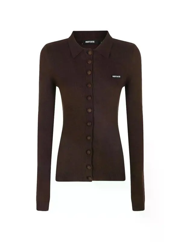 ROTATE BY BIRGER CHRISTENSEN Knitted Polo Top
