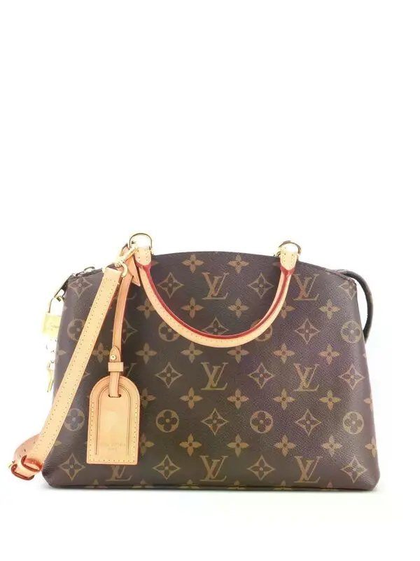LOUIS VUITTON Petit Palais Monogram Canvas Satchel - Brown