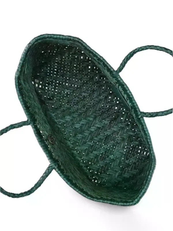 Dragon Diffusion Woven Leather Tote Bag
