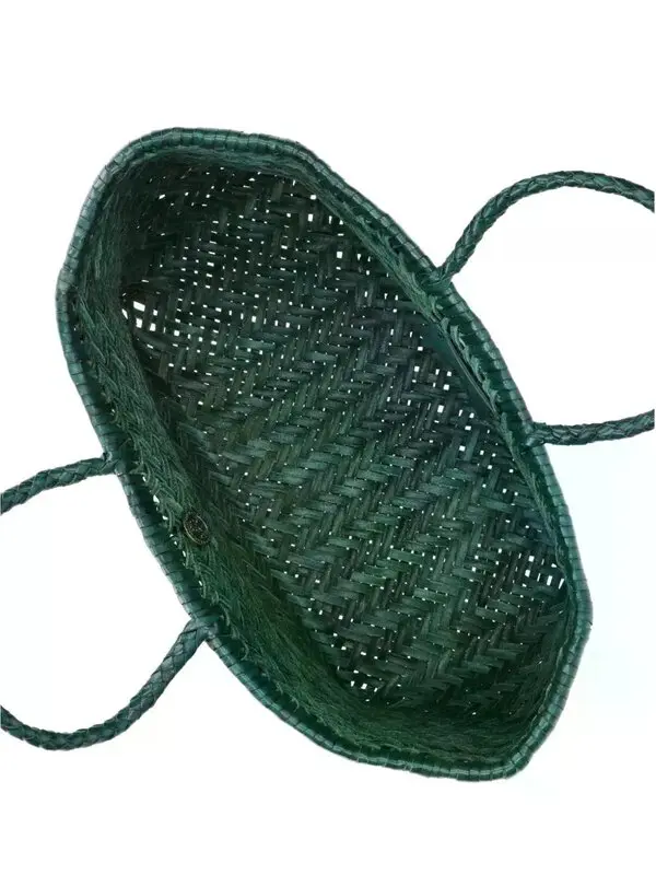 Dragon Diffusion Woven Leather Tote Bag