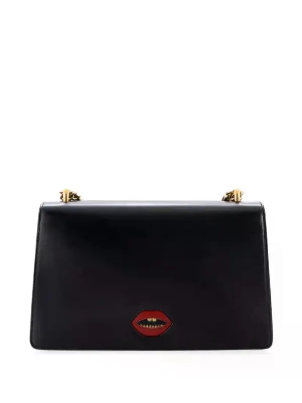Gucci Marmont Chain Patchwork Leather Medium Shoulder Bag - Black