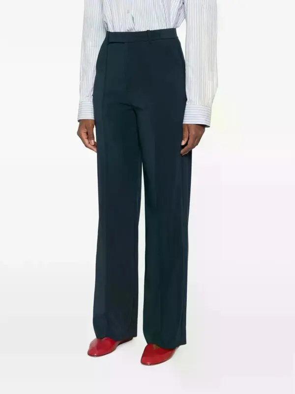 Patrizia Pepe Logo Plaque Straight-leg Trousers