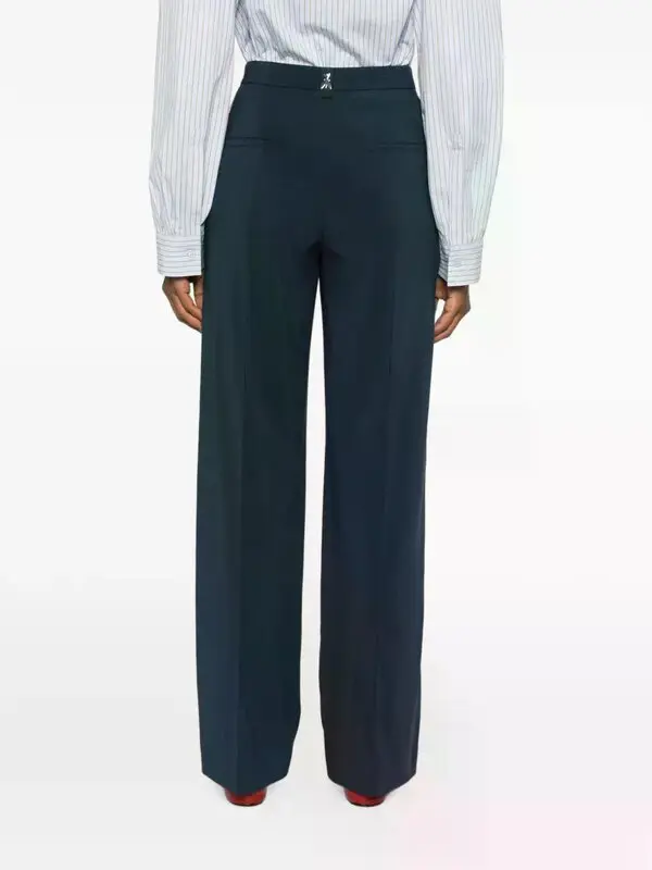 Patrizia Pepe Logo Plaque Straight-leg Trousers