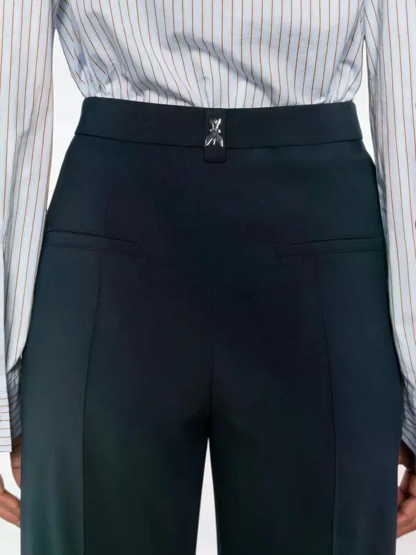 Patrizia Pepe Logo Plaque Straight-leg Trousers
