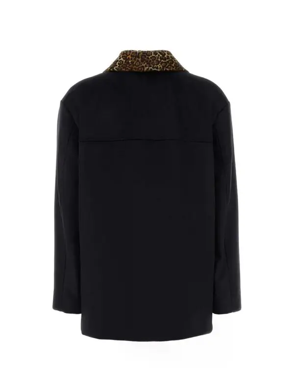 Max Mara Calamo Leopard-print Collar Coat