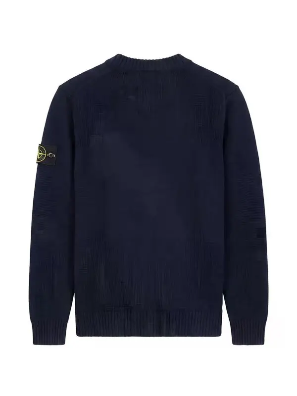 Stone Island Compass-patch Knitted Sweater