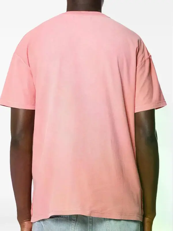 PURPLE BRAND Textured Inside-out T-shirt - Pink