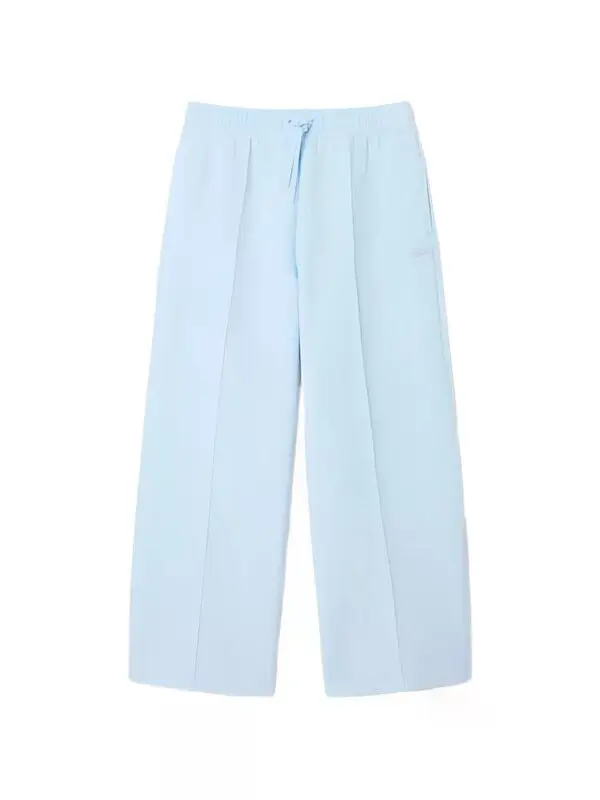 Lacoste Drawstring-waist Pintuck-detail Track Pants - Blue