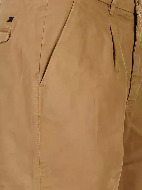 MASON'S Pleated Detail Turn-up Trousers