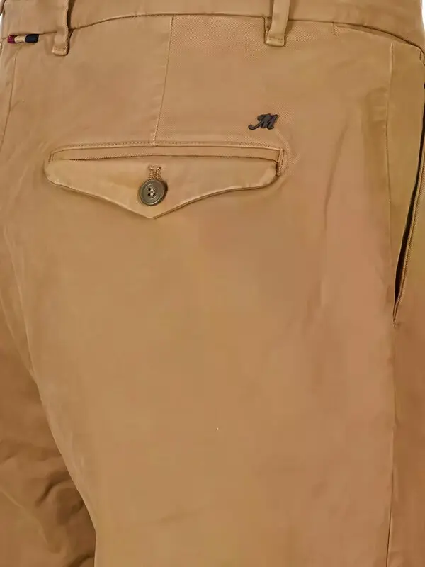 MASON'S Pleated Detail Turn-up Trousers