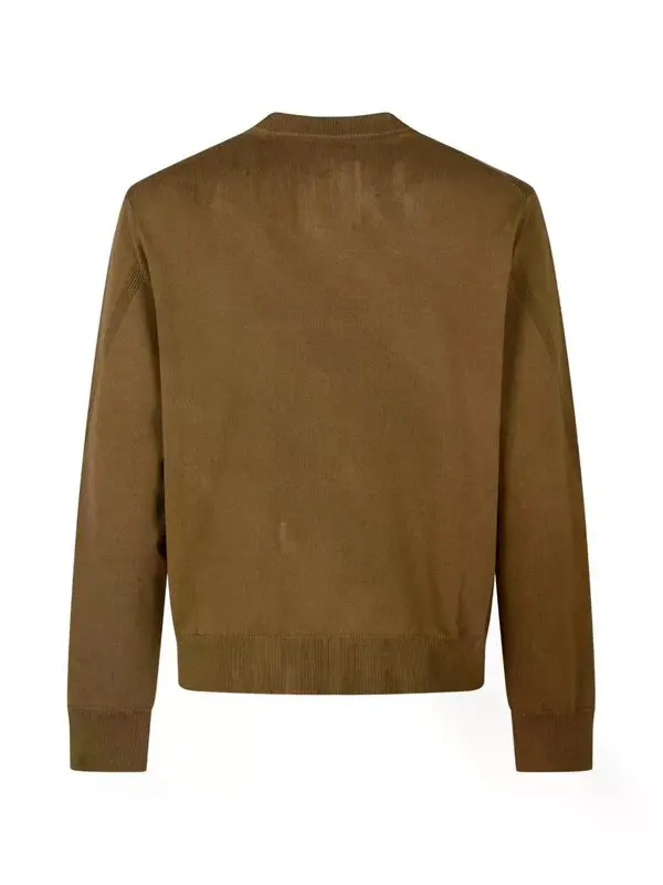 Givenchy Logo-intarsia Sweater - Brown