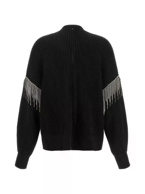 Sportmax Rhinestone-fringe Cardigan