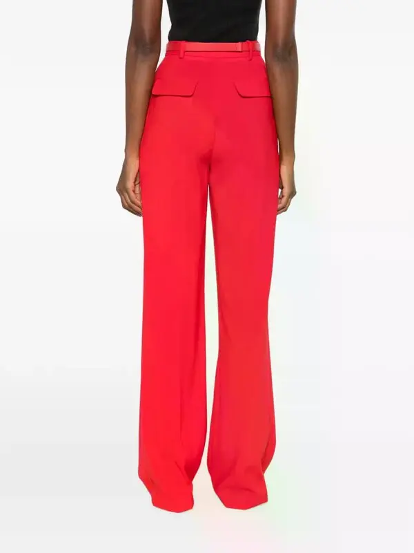 Elisabetta Franchi Belted Pleated Tailored Trousers