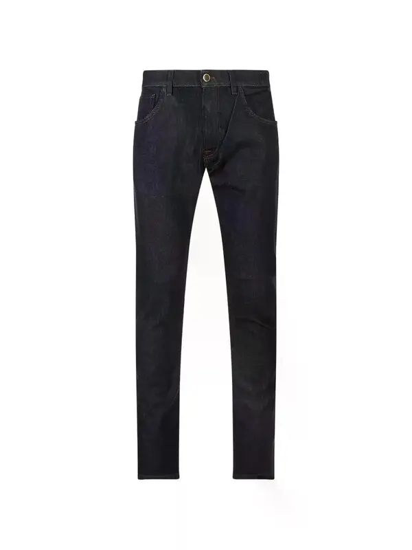 PT TORINO Logo Patch Straight Leg Jeans