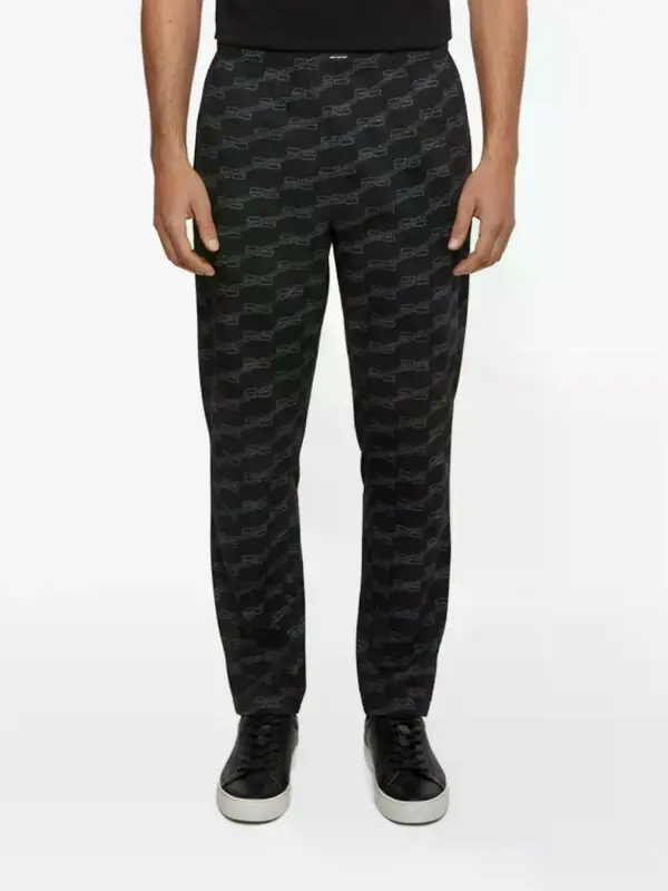 Balenciaga Bb Monogram Trousers - Black